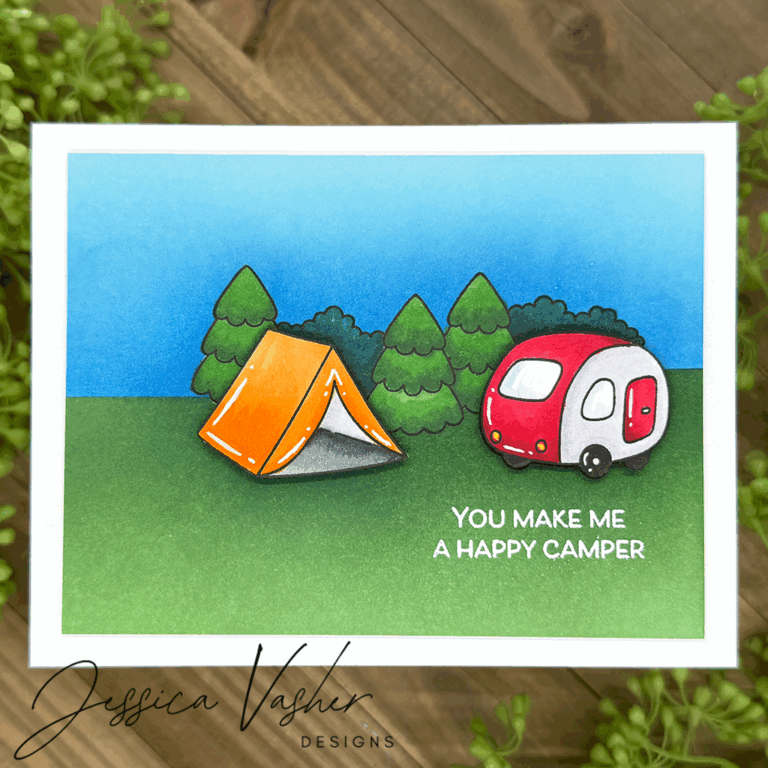 Simon Says Stamp Happy Camper Blog Hop - Love Notes By Jess